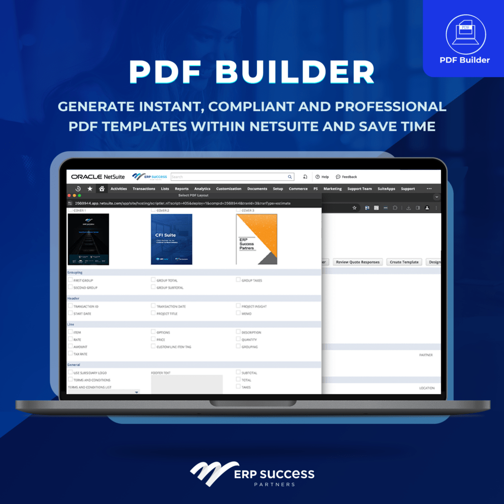 Cut costs and streamline NetSuite PDF Generation | ERP Success Partners